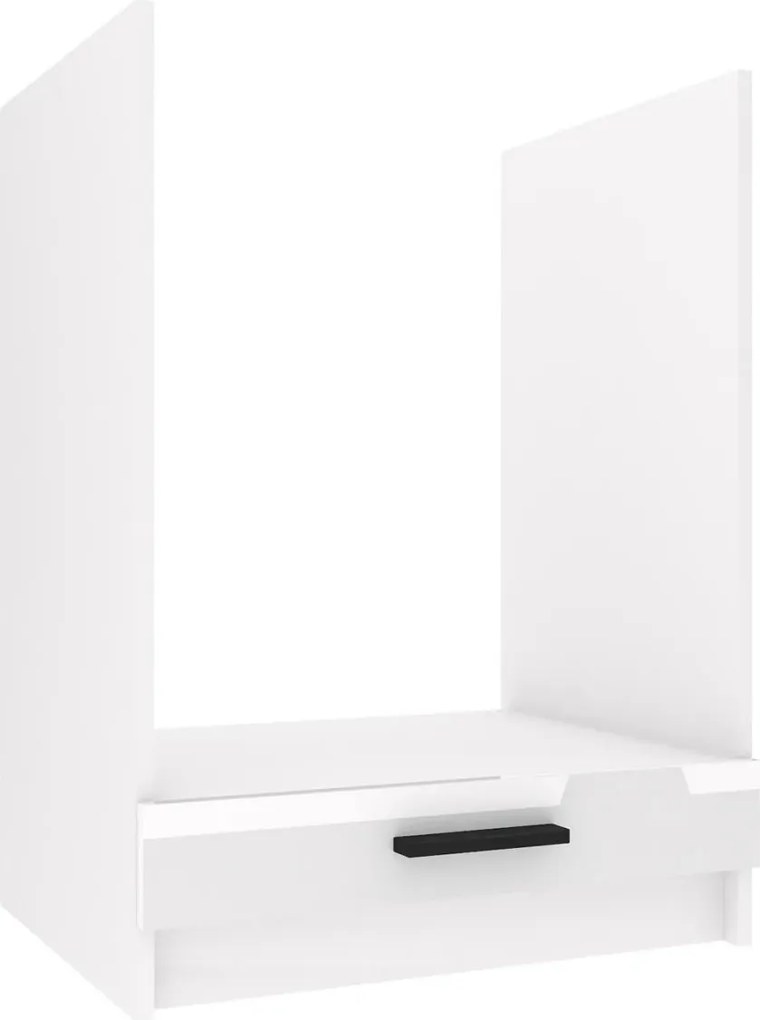 Kuchyňská skříňka Belini spodní pro vestavnou troubu 60 cm bílý lesk
bez pracovní desky  INF SDP60/0/WT/W/0/B1