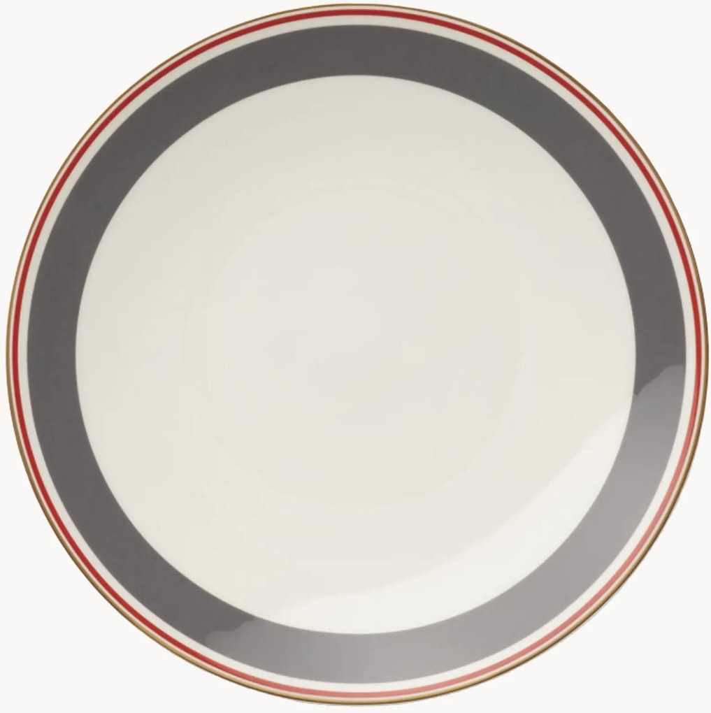 Sada dezertních talířů z kostního porcelánu Capri, 6 dílů