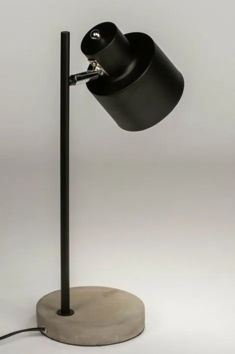 Stolní designová černá lampa Belava