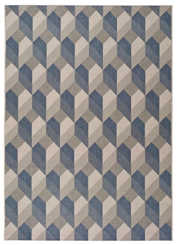 Béžovomodrý venkovní koberec Universal Silvana Miratta, 160 x 230 cm
