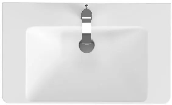 Cersanit - SET B348 LARA MILLE 80cm (SKŘÍŇKA + UMYVADLO), Bílá, S801-338-DSM