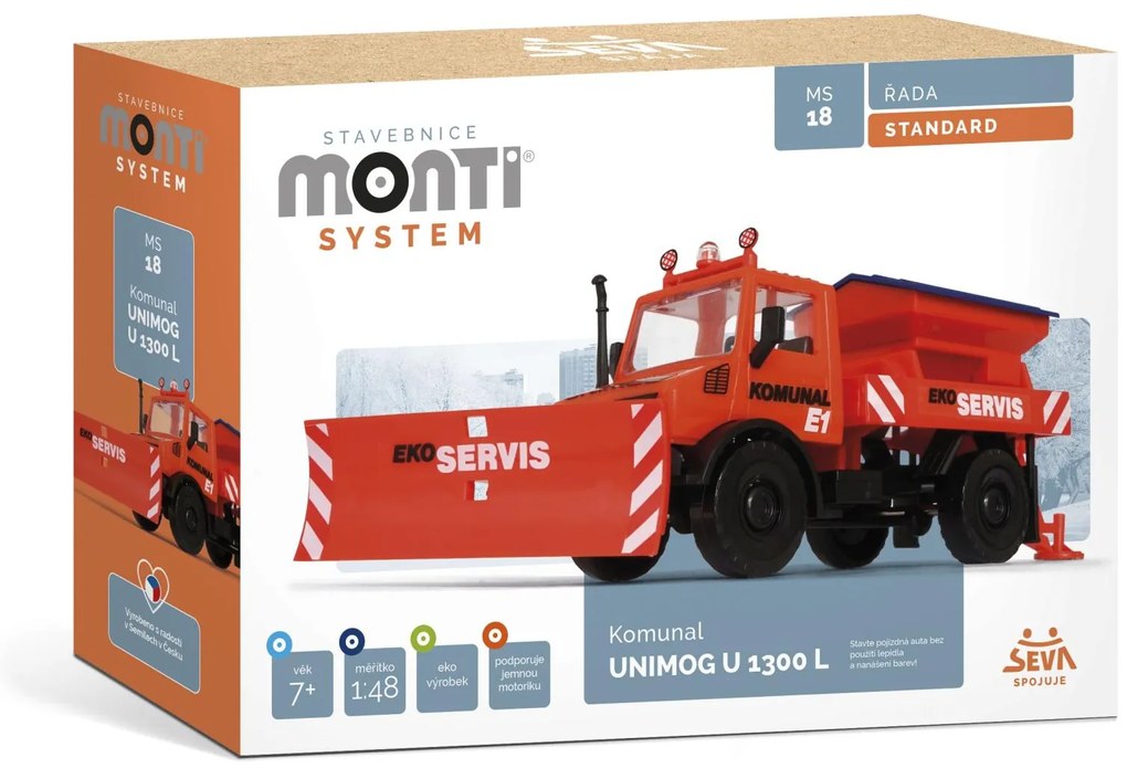 Seva Stavebnice Monti System MS 18 Communal Mercedes 22x15x6cm