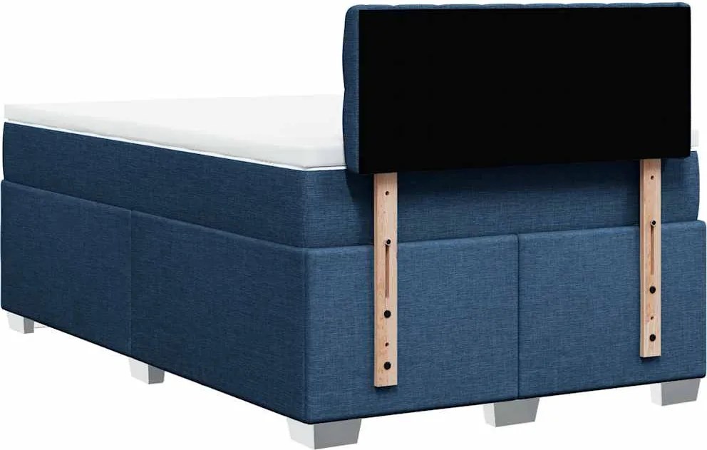 Box spring postel s matrací černá 120x190 cm textil 3285840