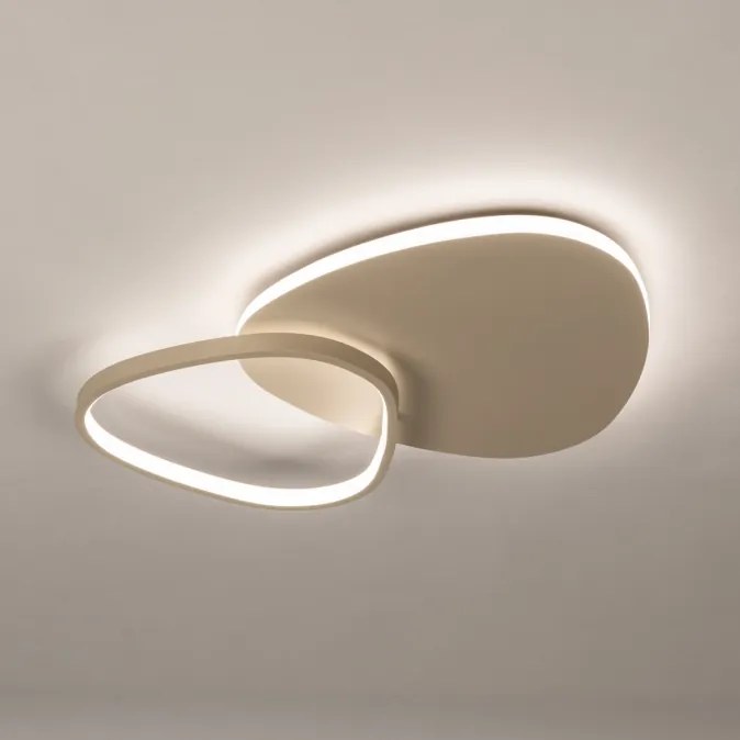 Stropní stmívatelné LED svítidlo Organic Taupe 40