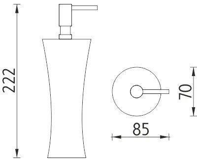 Nimco Dávkovač tekutého mýdla, pumpička plast AT 5031-60