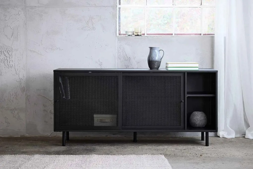 Designová komoda Taiyanna 160 cm černá
