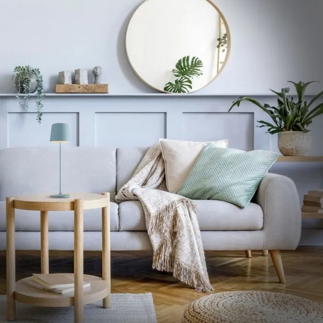 Brilliant G90939/04 Venkovní AKU stolní lampa KAAMI modrá USB-C