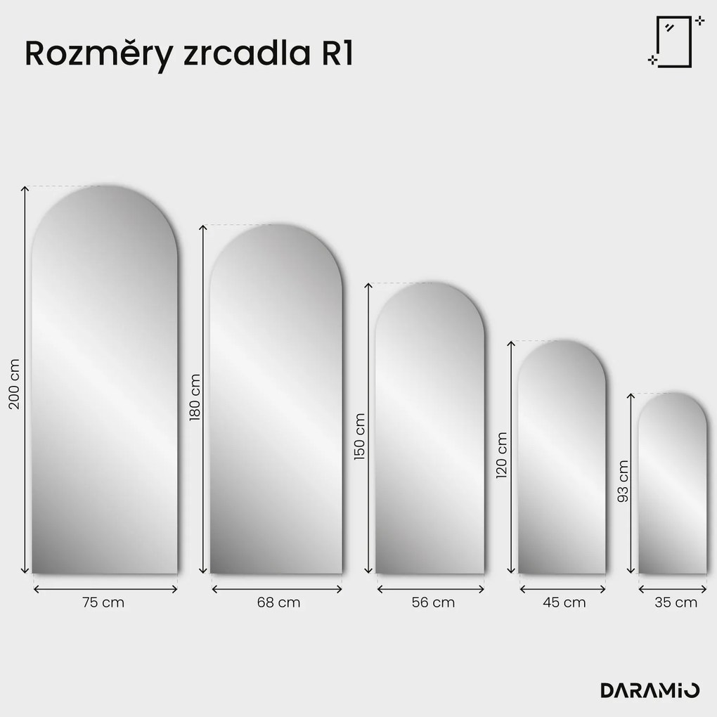 Obloukové zrcadlo Pure R1