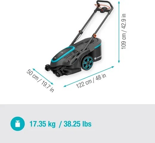 © 2026 GARDENA Akumulátorová sekačka PowerMax Duo 46/36V P4A set
