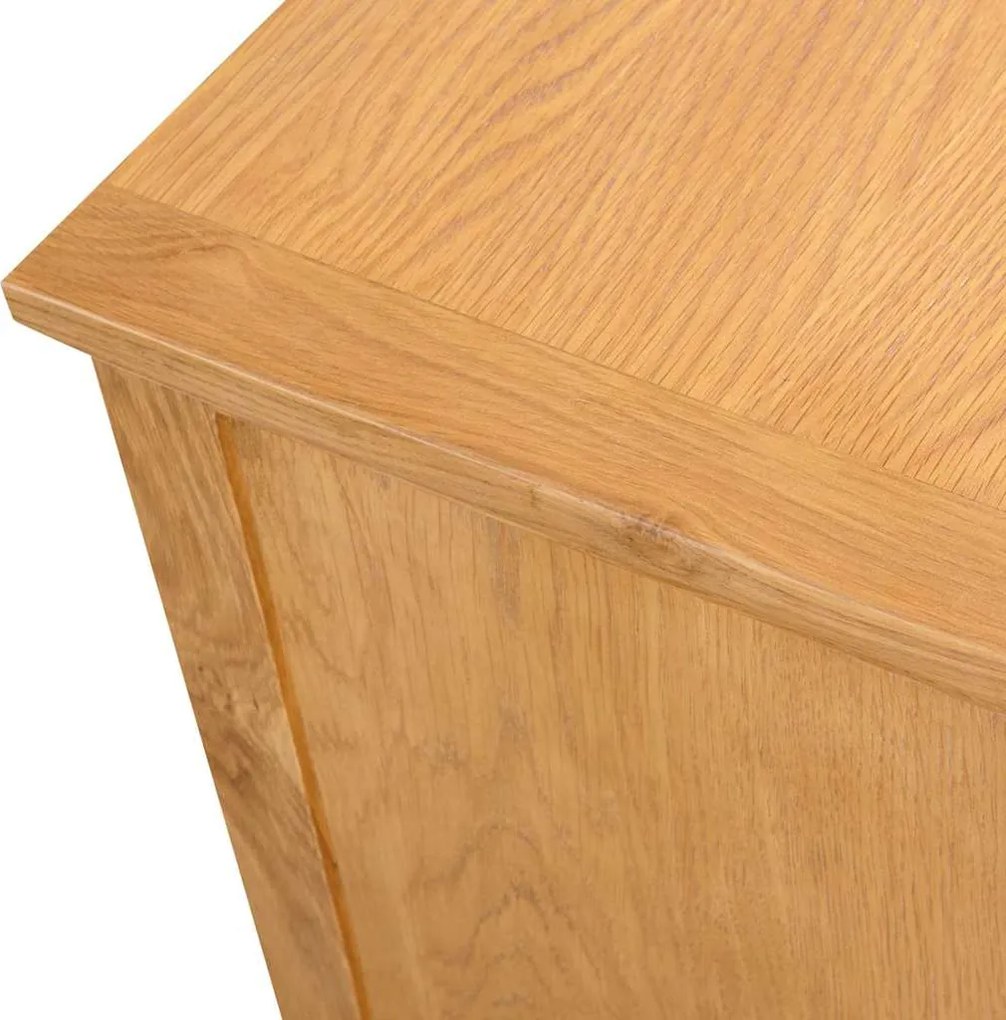 TV stolek 110 x 35 x 44 cm masivní dubové dřevo 327434
