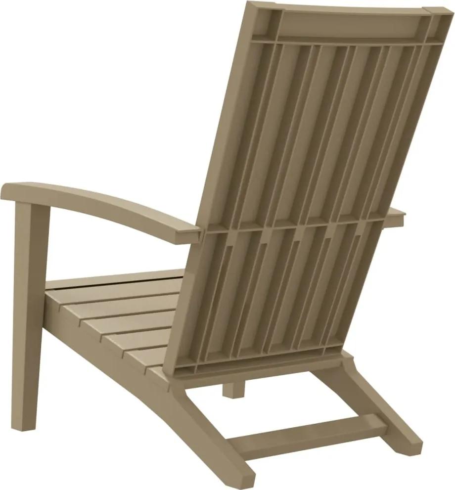 vidaXL Zahradní židle Adirondack polypropylen [364166] Barva: Černá