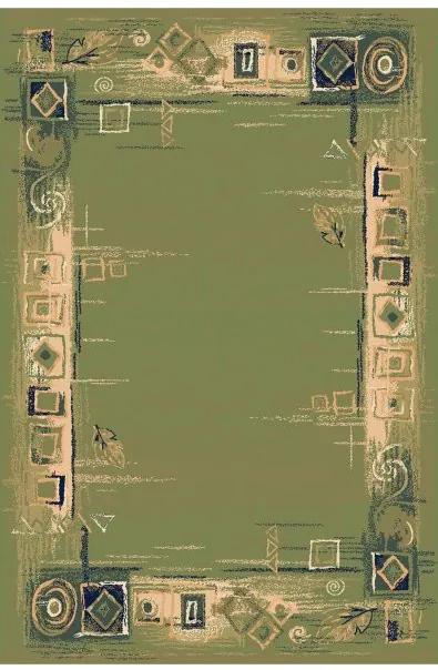 Vopi | Kusový koberec Solid 07AVA - 200 x 300 cm, zelený