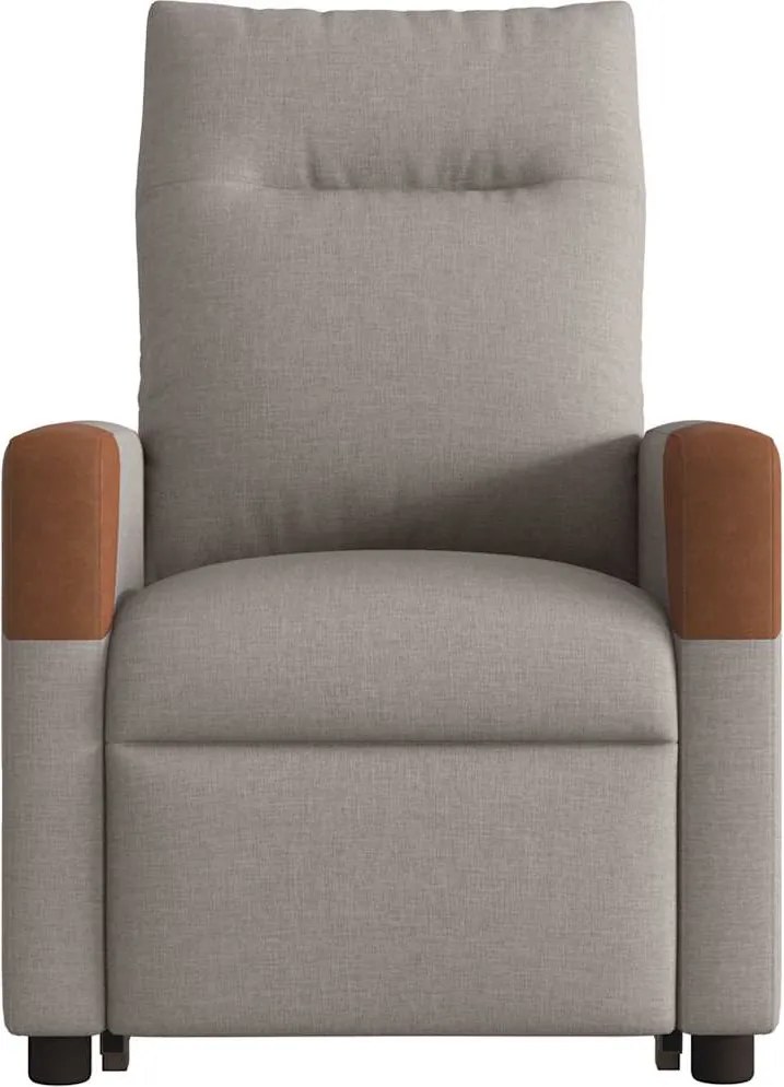 Zvedací polohovací křeslo taupe textil 3324011