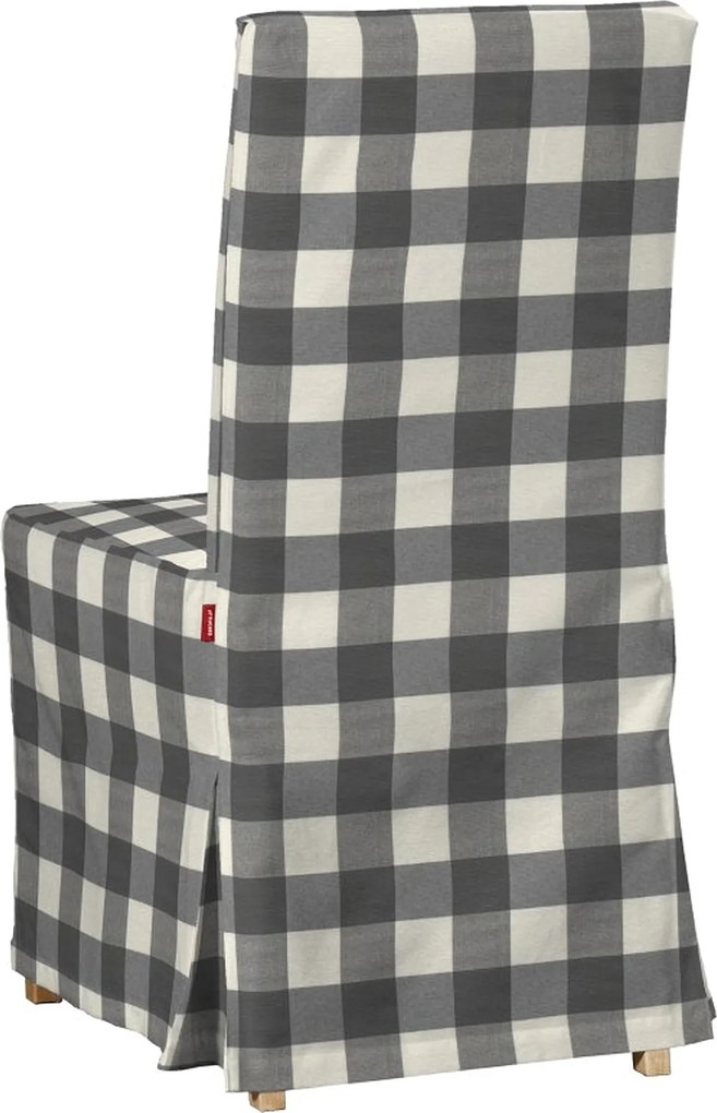 Potah na židli IKEA Henriksdal, dlouhý barva šedá látka vzorované