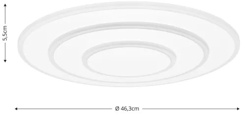 Brilagi - LED Stmívatelné stropní svítidlo MODERN LED/58W/230V 2700-6500K + DO
