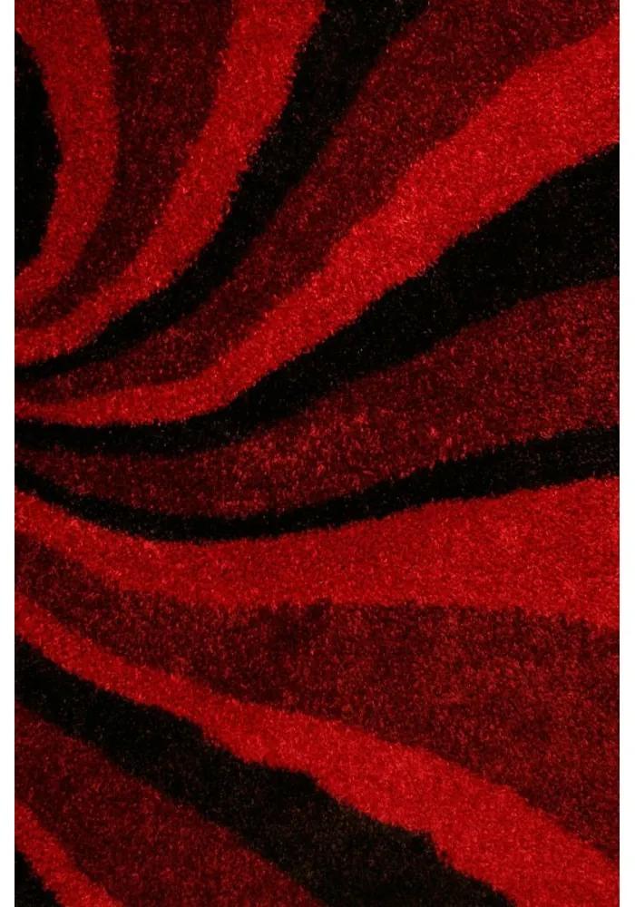 Chlupatý kusový koberec Timaru Shaggy | červený Typ: 140x200 cm | BIANO