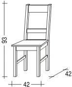 Gazel židle II. přírodní