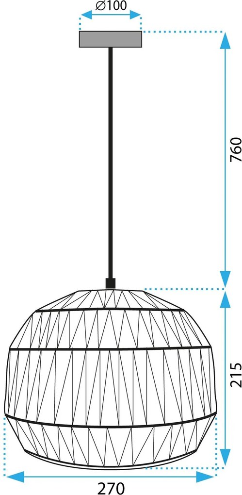 Toolight Toolight, stropní svítidlo 1xE27 APP1291-1CP, béžová, OSW-02423