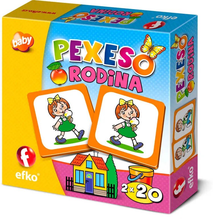 EFKO Hra baby pexeso Rodina *SPOLEČENSKÉ HRY* ef54678