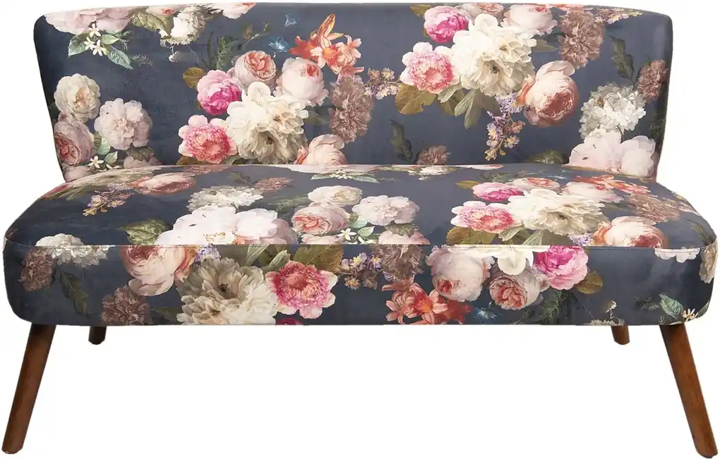 Květovaná sedačka Romantic - 132*63*76 cm | Biano