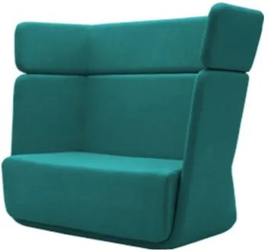 Tyrkysové křeslo Softline Basket Eco Cotton Turquoise