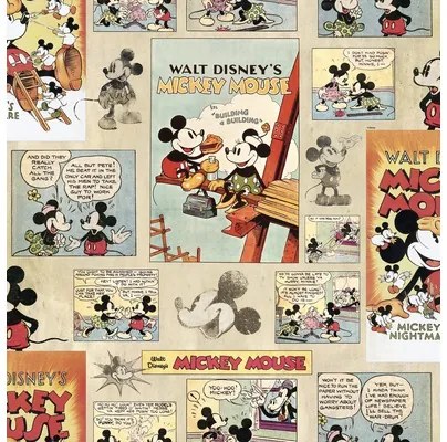 Papírová tapeta Kids@Home VI, dětský motiv Mickey komiks