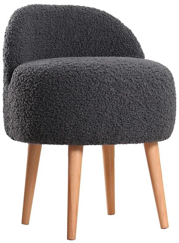 Asir Dětské křeslo MIKI pr. 46 cm tmavě šedá 209FLF1153