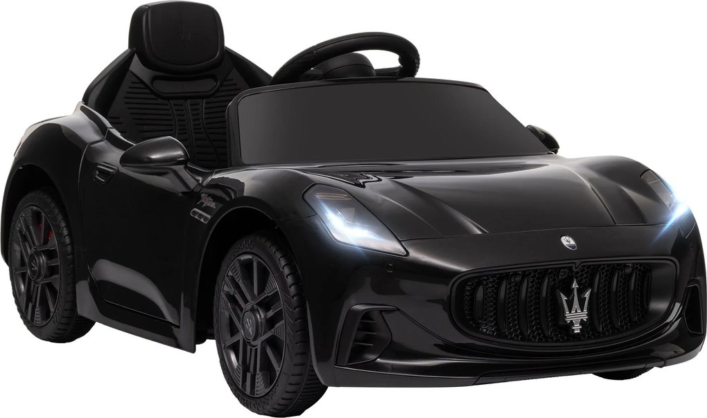 Dětské elektrické auto AIYAPLAY Maserati Gran Turismo Folgore, 12V s dálkovým ovládáním 2.4G, LED světla, hudba, klakson, MP3, auto pro děti od 3 do 5