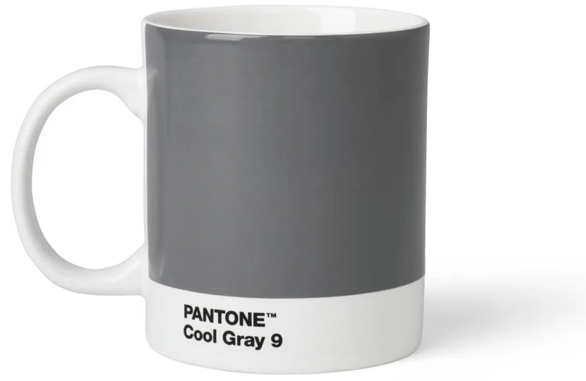 Šedý porcelánový hrnek 375 ml Cool Gray 9 – Pantone