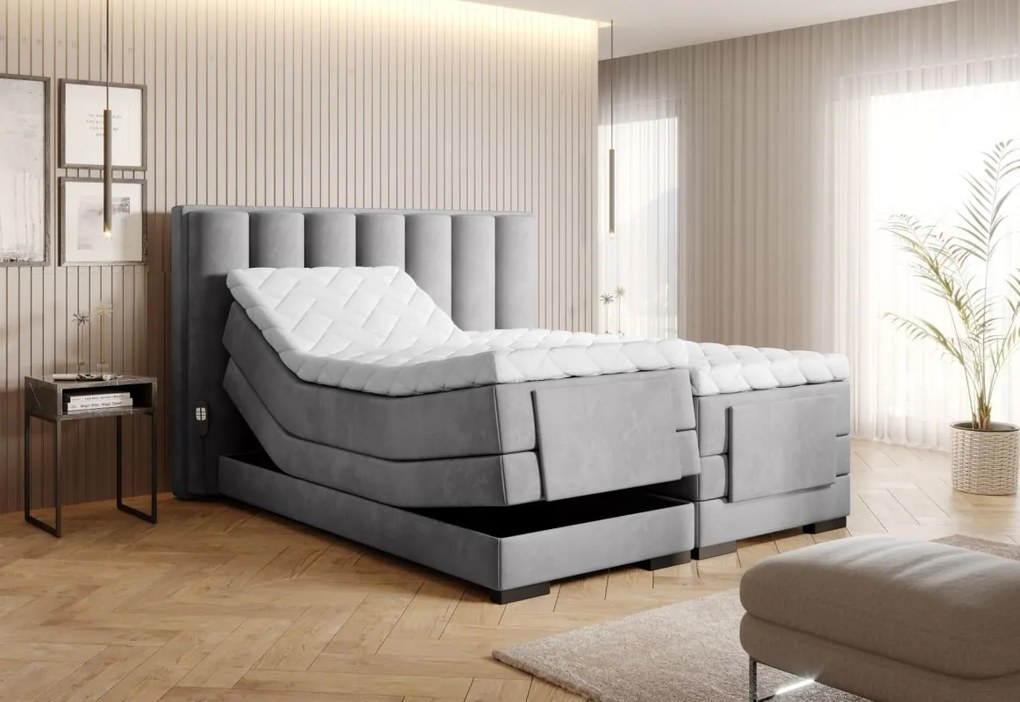 jednolůžko boxspring VEROS - Nube 45 - 90x200cm - polohovatelné