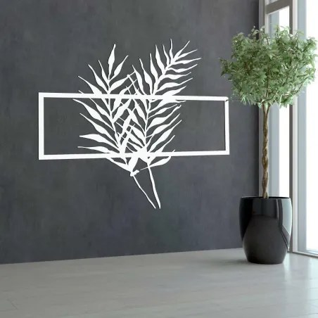 Dřevěná dekorace Tropické listy - Moderní botanický design | SENTOP HDF0303