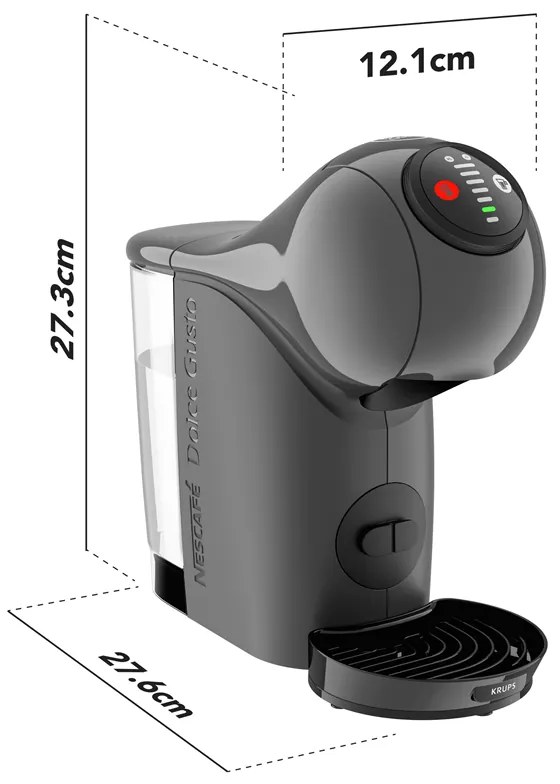 Kapslový kávovar Krups Nescafé Dolce Gusto Genio S KP240B10 antracit