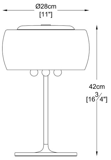 Brilagi - LED Křišťálová stolní lampa JEWEL 3xG9/42W/230V