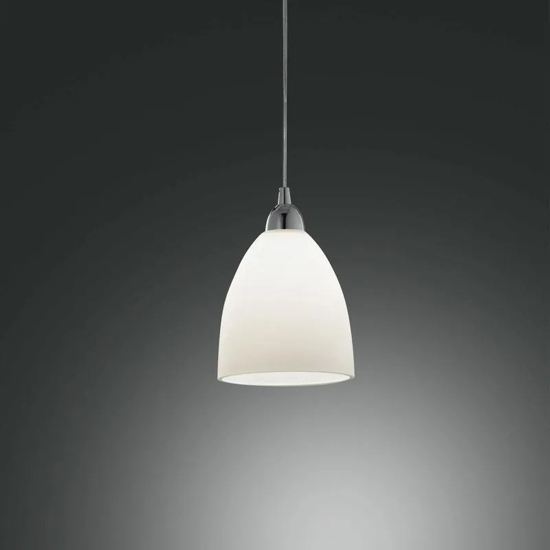 Fabas luce 2907-44-102 Provenza 2907, závěsné svítidlo, 1x60W, kov, bílé stínítko, průměr 20cm