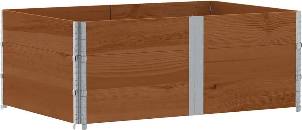 Zahradní truhlík hnědý 150 x 100 cm masivní borové dřevo 3295442