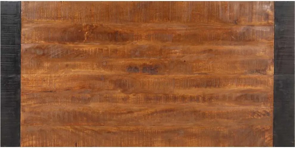 Jídelní stůl 140 x 70 x 76 cm masivní hrubé mangovníkové dřevo 289655
