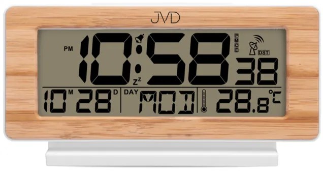 Rádiem řízený digitální multifunkční budík JVD RB3523.3 s teploměrem