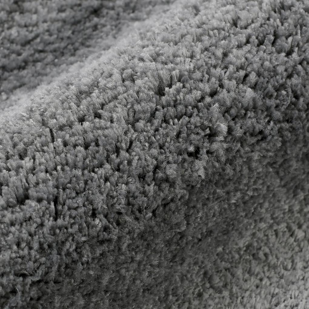 Goldea koupelnová předložka / kobereček s vyšším chlupem 60x100 cm - tmavě šedá 60 x 100 cm