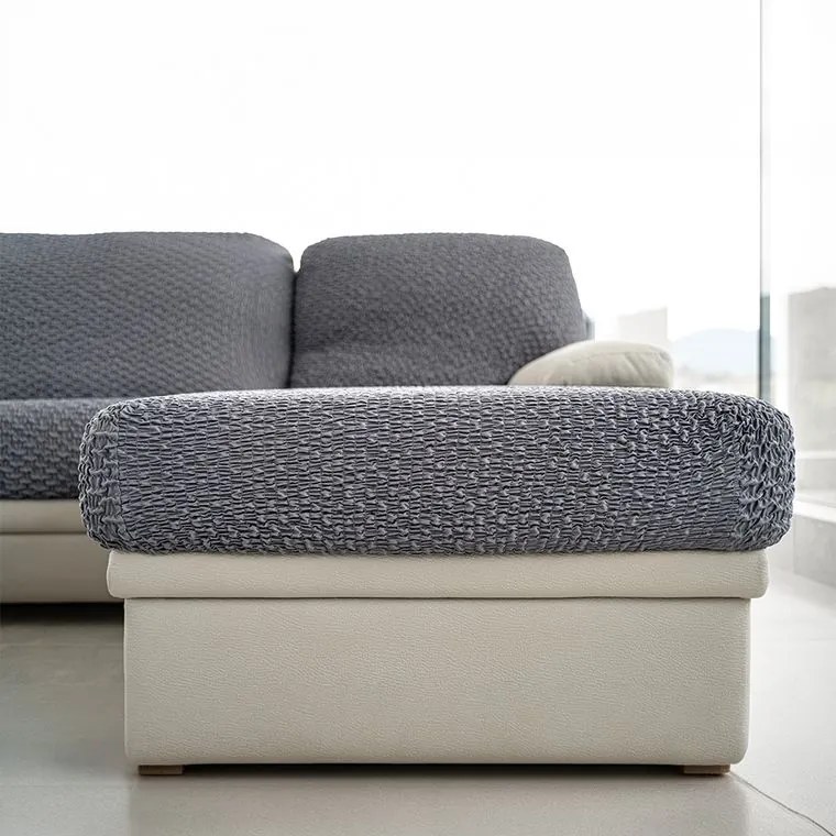 Bielastické potahy MODULO tmavě šedé sedák L (40-59 cm x 131-180 cm)