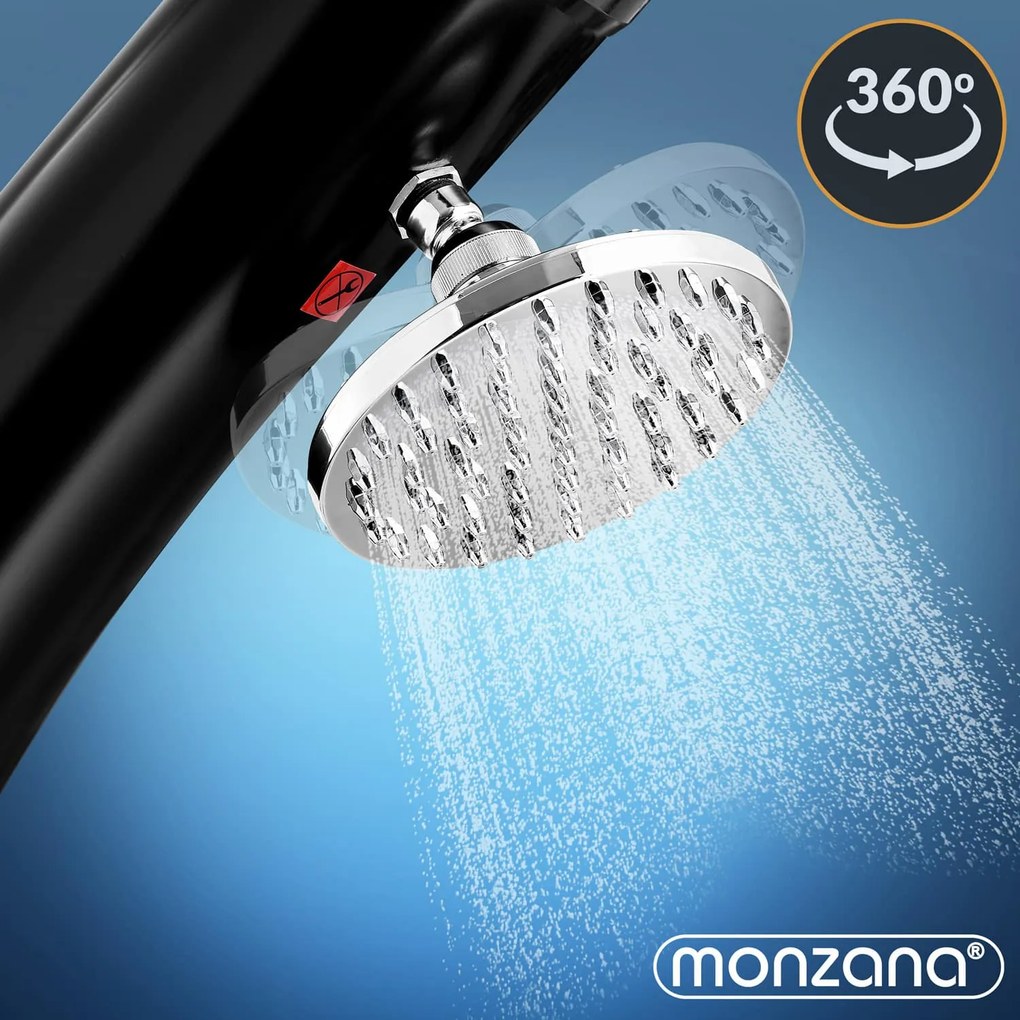 Deuba Zahradní solární sprcha Bow Black 20 L
