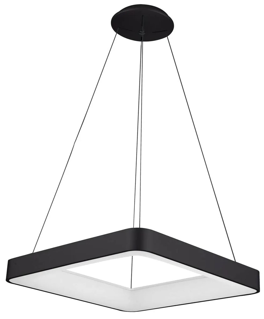Závěsné LED svítidlo GIACINTO, černé Italux Giacinto 5304-850SQP-BK-3