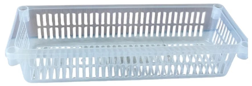 Orion Úložný koš, box a organizér extra hluboký 50cm x 20cm INVA, transparentní