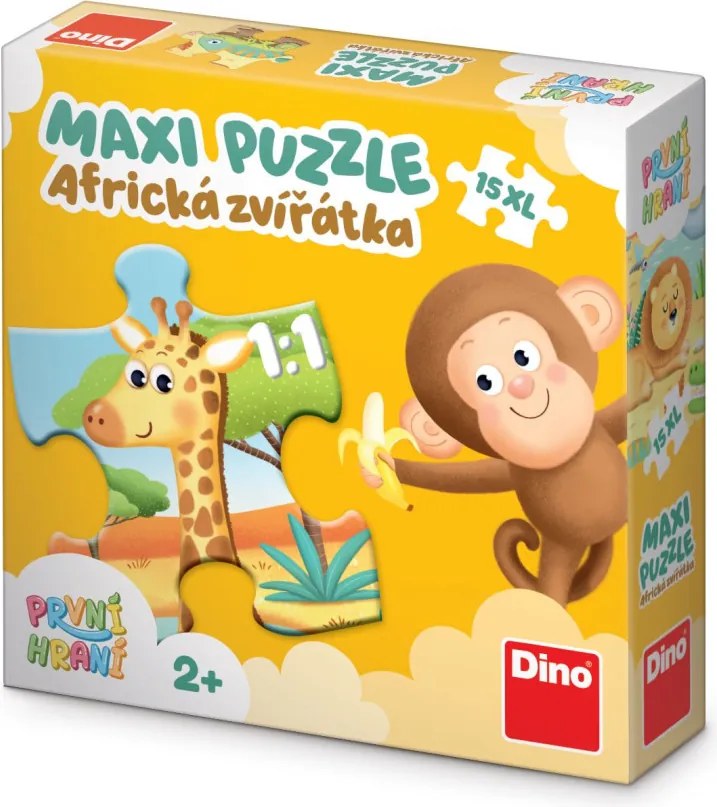 Dino První hraní Africká zvířátka maxi puzzle 15 dílků