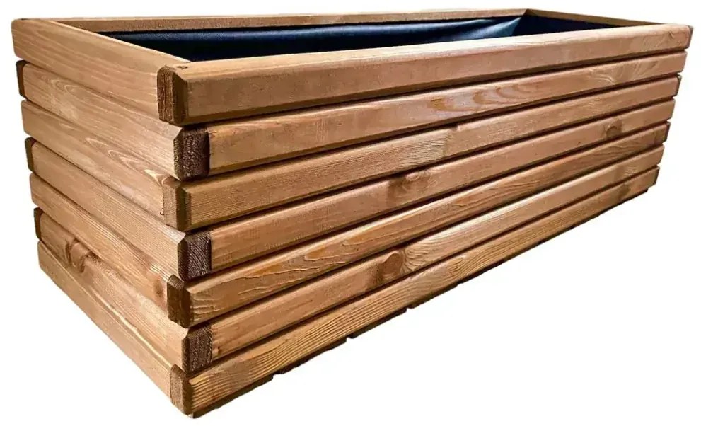 Dřevěný zahradní květináč AKSAMIT teak  1180x400x400