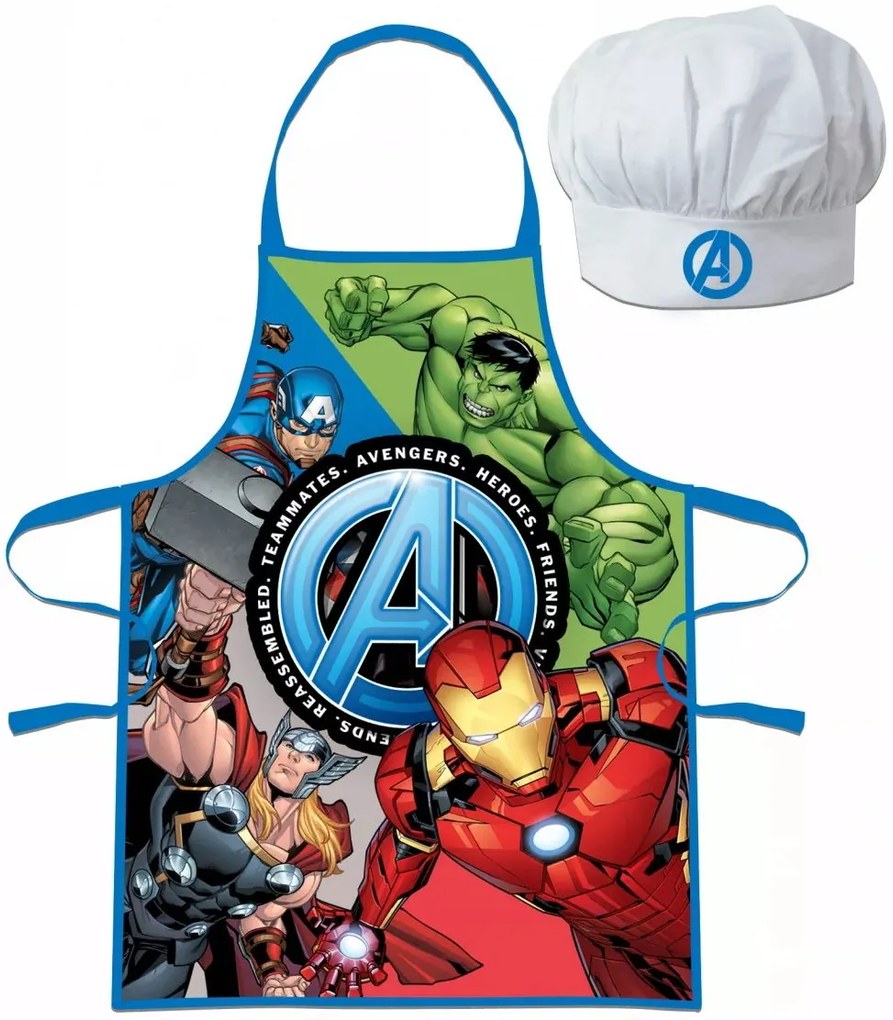 Chlapecká zástěra s kuchařskou čepicí Avengers - MARVEL