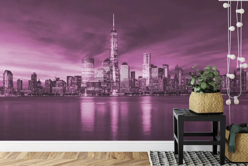 Fototapeta New York City Sunrise In Pink Samolepící tapety 450x300