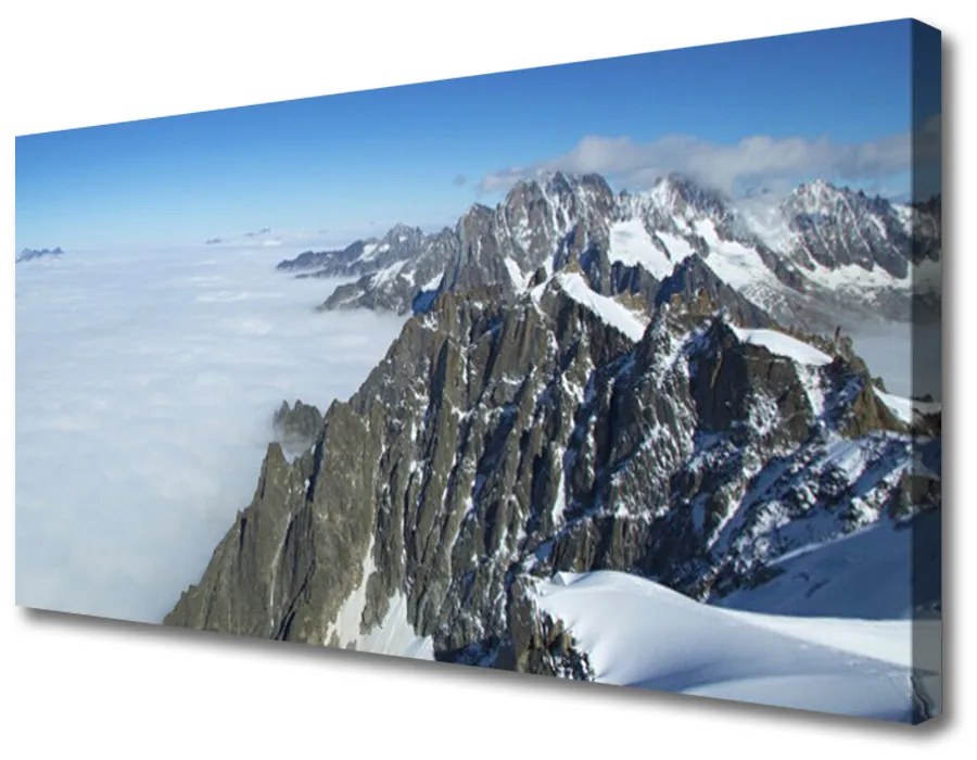 Obraz na plátně Hora Mlha Krajina 100x50 cm