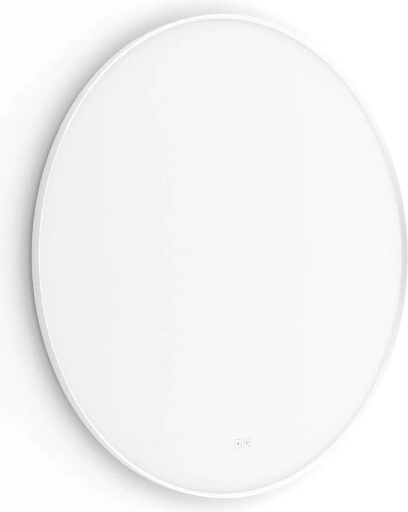 Nimco - Zrcadlo s LED osvětlením, průměr 100 cm, dvěma dotykovými senzory, bílá ZPB 61004RVX-05