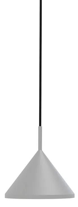 Minimalistické hliníkové závěsné svítidlo Sutton Barva: Šedá, Rozměr: ø220 mm x 220 mm