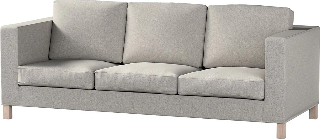 Potah na pohovku IKEA Karlanda 3-místná nerozkládací, krátký barva šedá látka pletený vzor